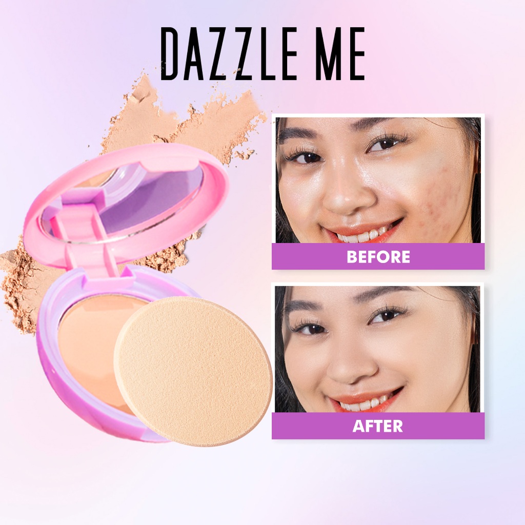 DAZZLE ME Muse Pressed Foundation - Oil Control Sweat Proof Smooth ...