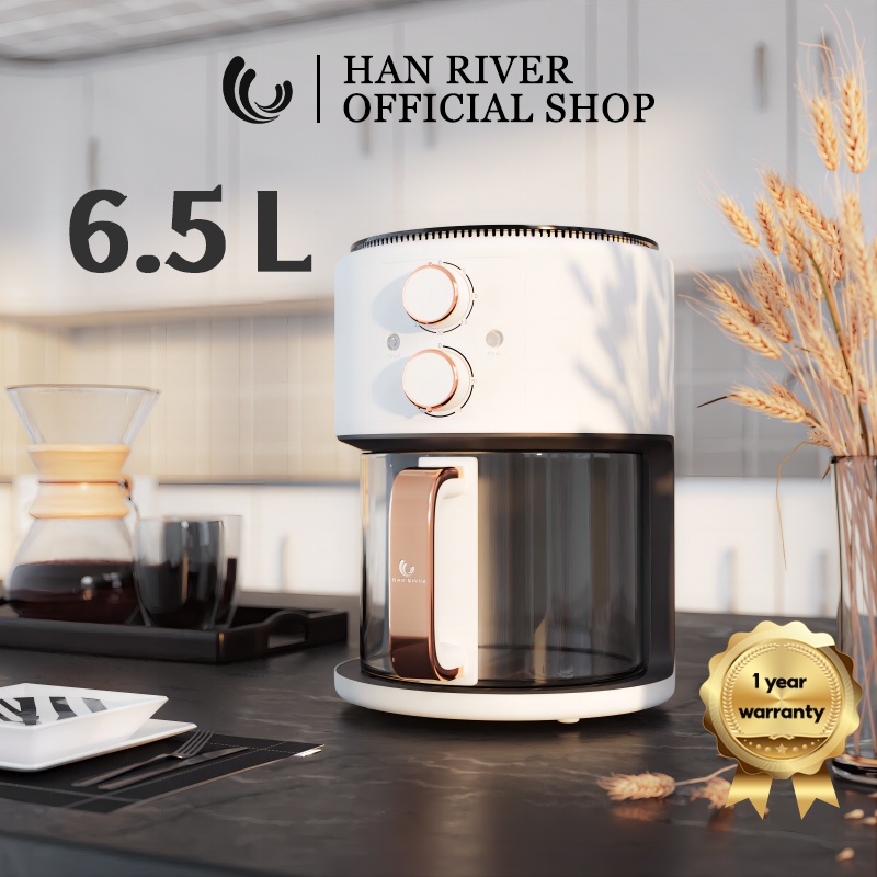 HAN RIVER 4L/5.5L/8L Air Fryer Dual Control Visualization Glass Pot | Shopee Philippines