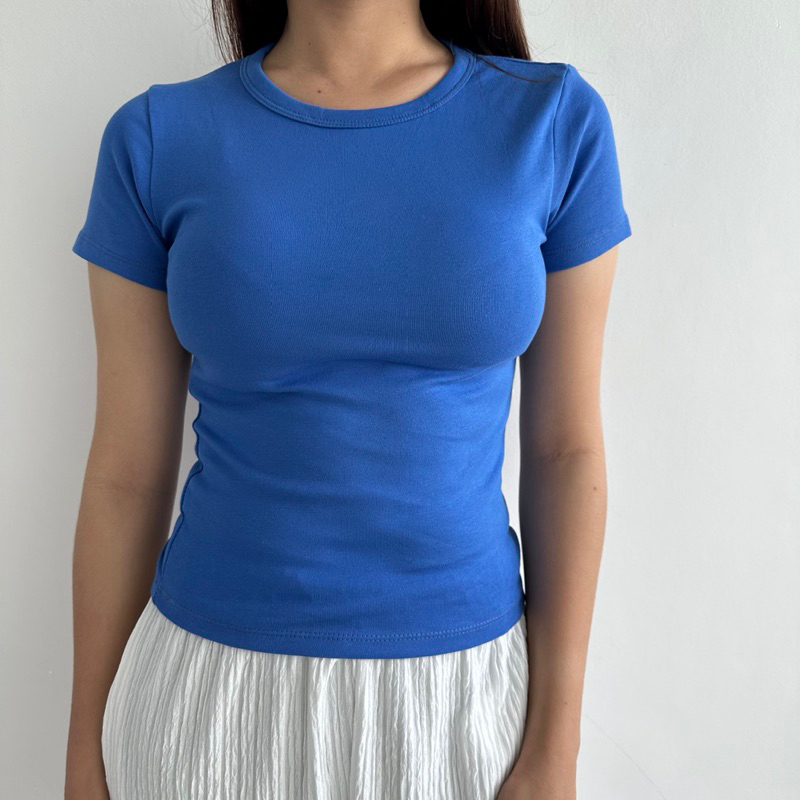 Hira • Sal Slimfit Roundneck Full length — Basic Full Length Top For ...