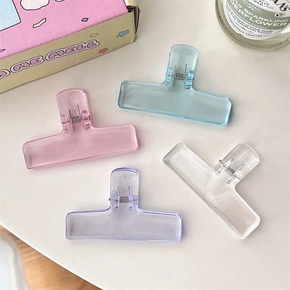 Korean Transparent Acrylic Large Paper Clip | Shopee Philippines