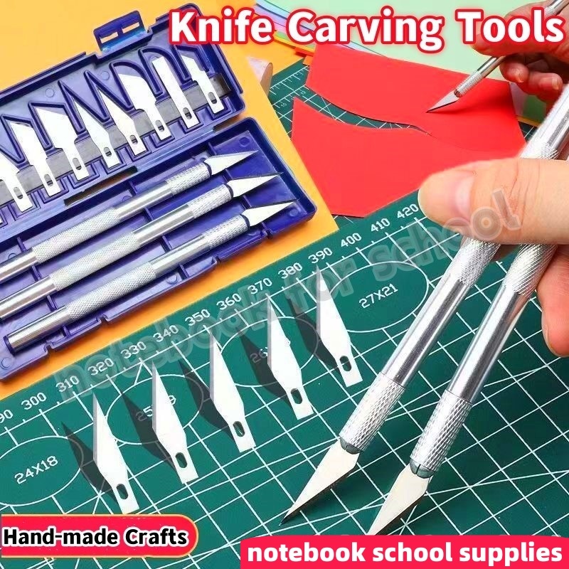 Metal Handle With Blades Knife Carving Tools Hand-made Crafts DIY Hand ...
