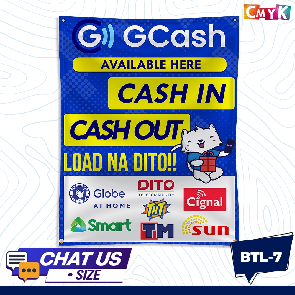 CMYK Available here Tarpaulin Cash in/Cash out Loading Station Payment ...