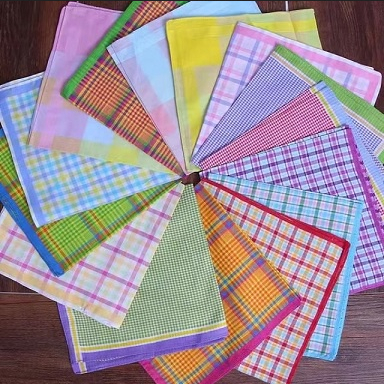1/3 PCS Cotton Handkerchief Checkered Panyo (Random Color) | Shopee ...