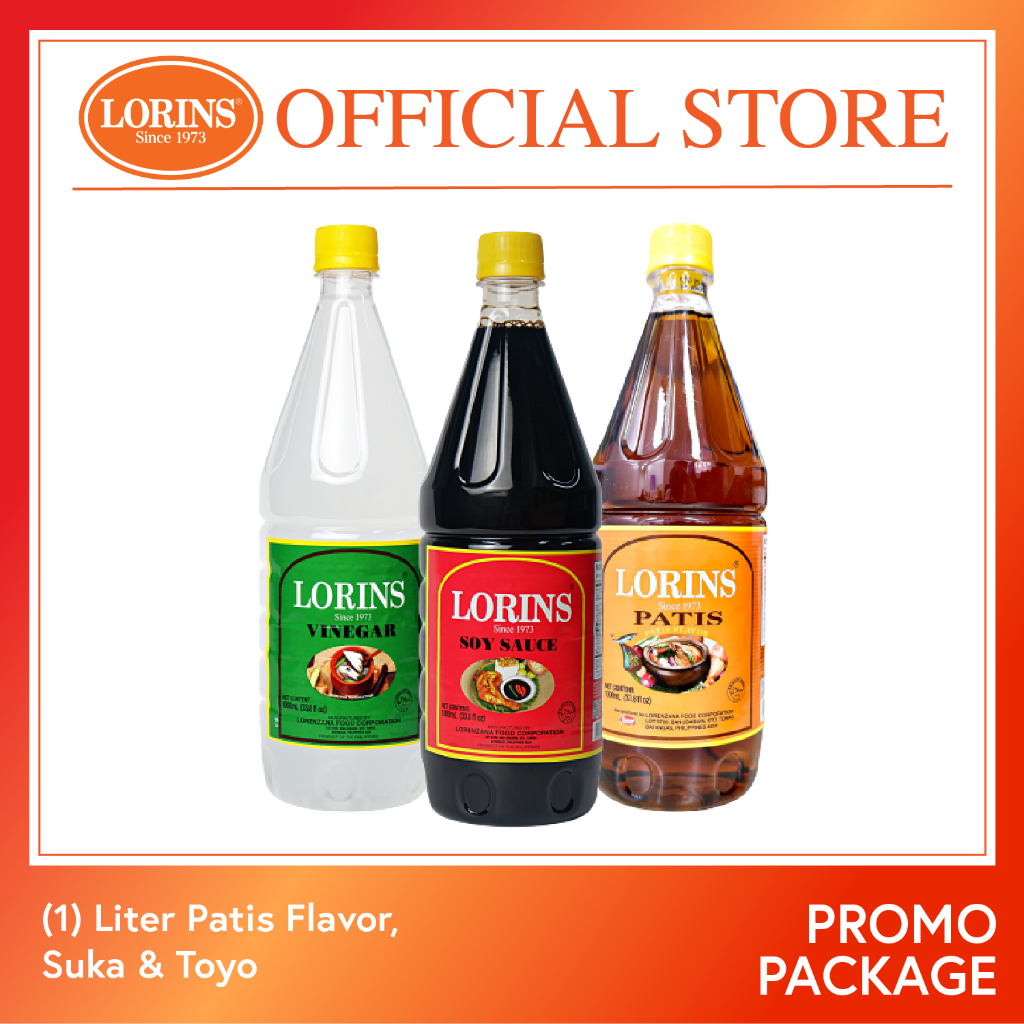 Lorins Fish Sauce Flavor, Vinegar & Soy Sauce (Liter) - Set of 3 ...