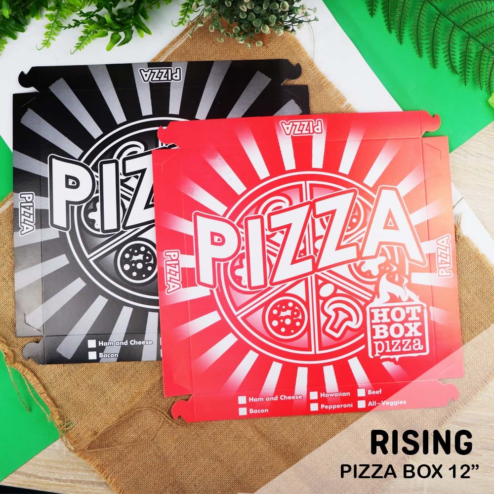 PIZZA BOX 12 INCHES (25 BOXES) with DESIGN | Shopee Philippines