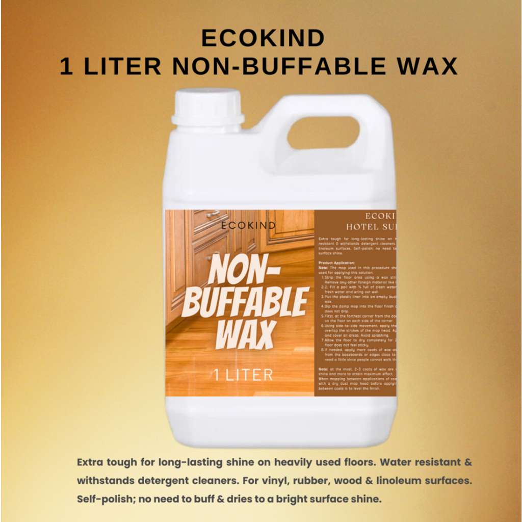 Non-Buffable Wax 1 GALLON 3.7LITERS & 1 LITER Nonbuffable Wax | Shopee Philippines