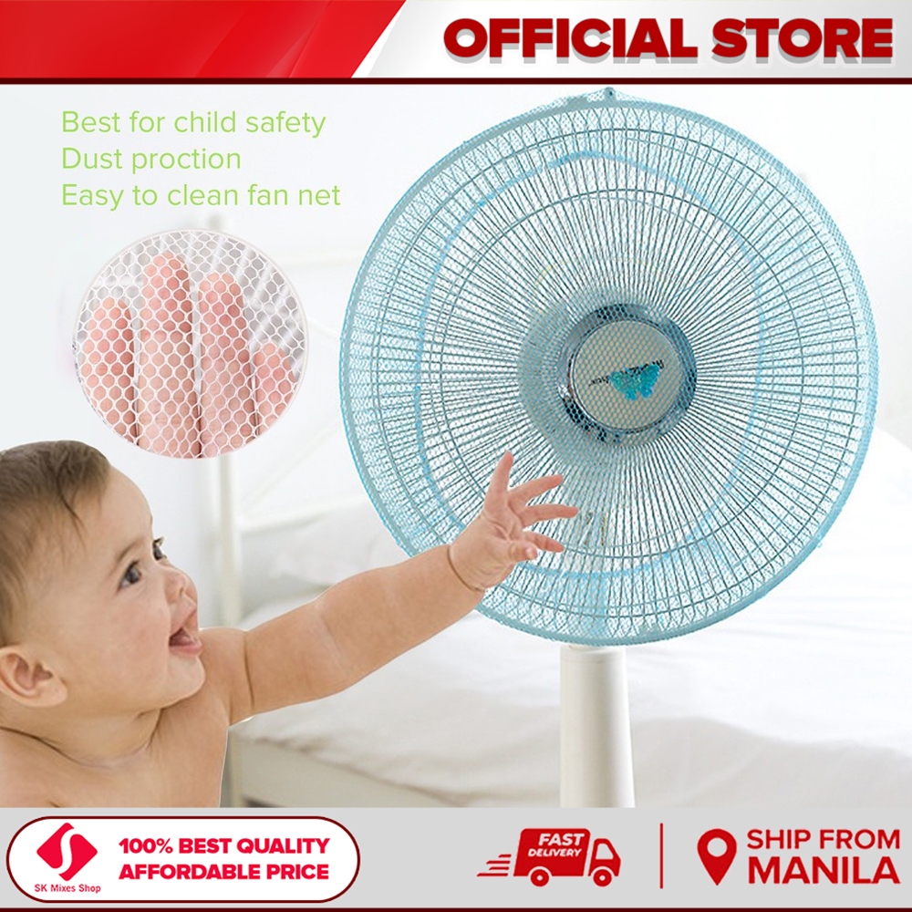 SK Mix Electric Fan Cover Safety for Babies (Random Color) | Shopee ...