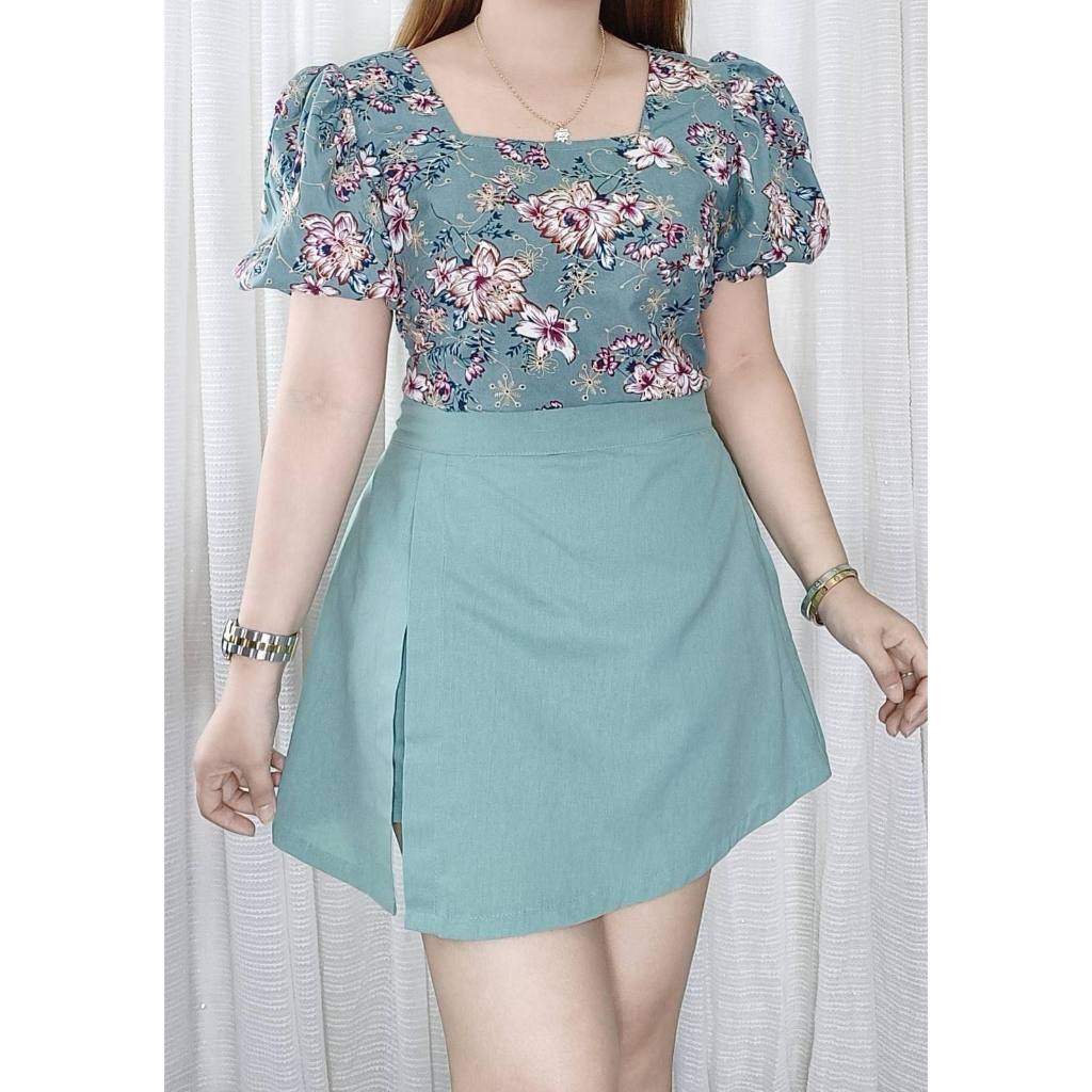 WOMENS PLUS SIZE SKORT COORDINATES NEW TREND | Shopee Philippines