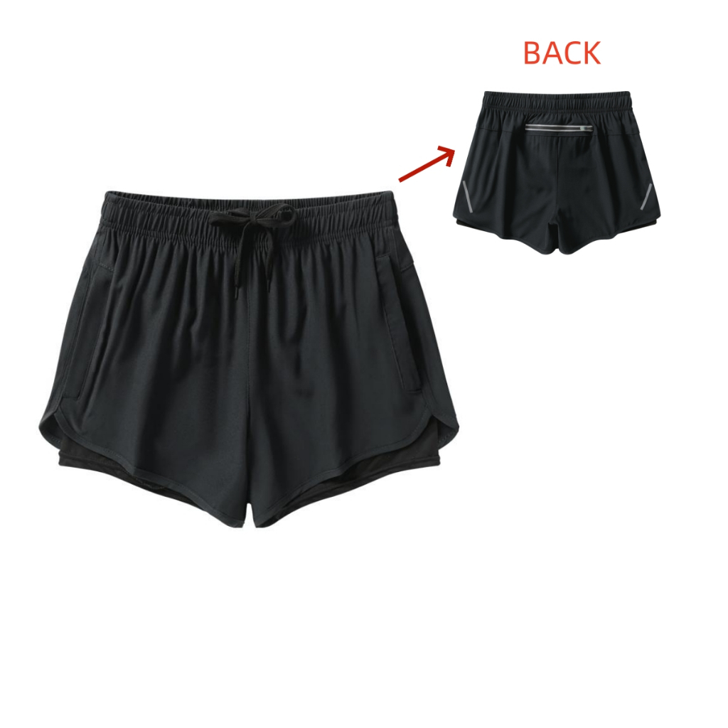 8173# Taslan Sports Running shorts with Cycling Unisex Running/swimming ...