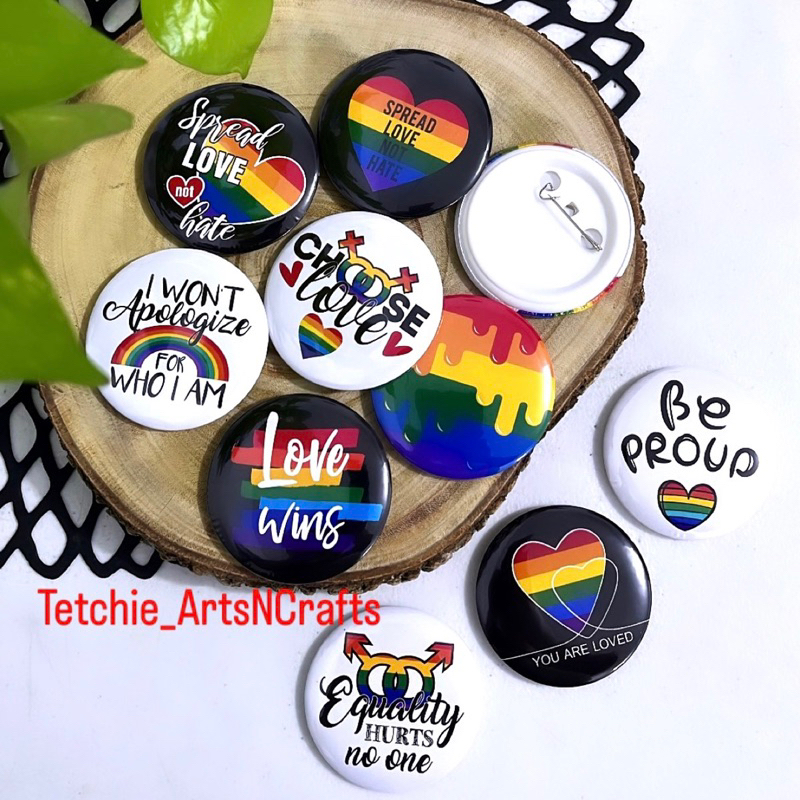 LGBTQ PRIDE PIN BADGE 2.25 inches | Shopee Philippines