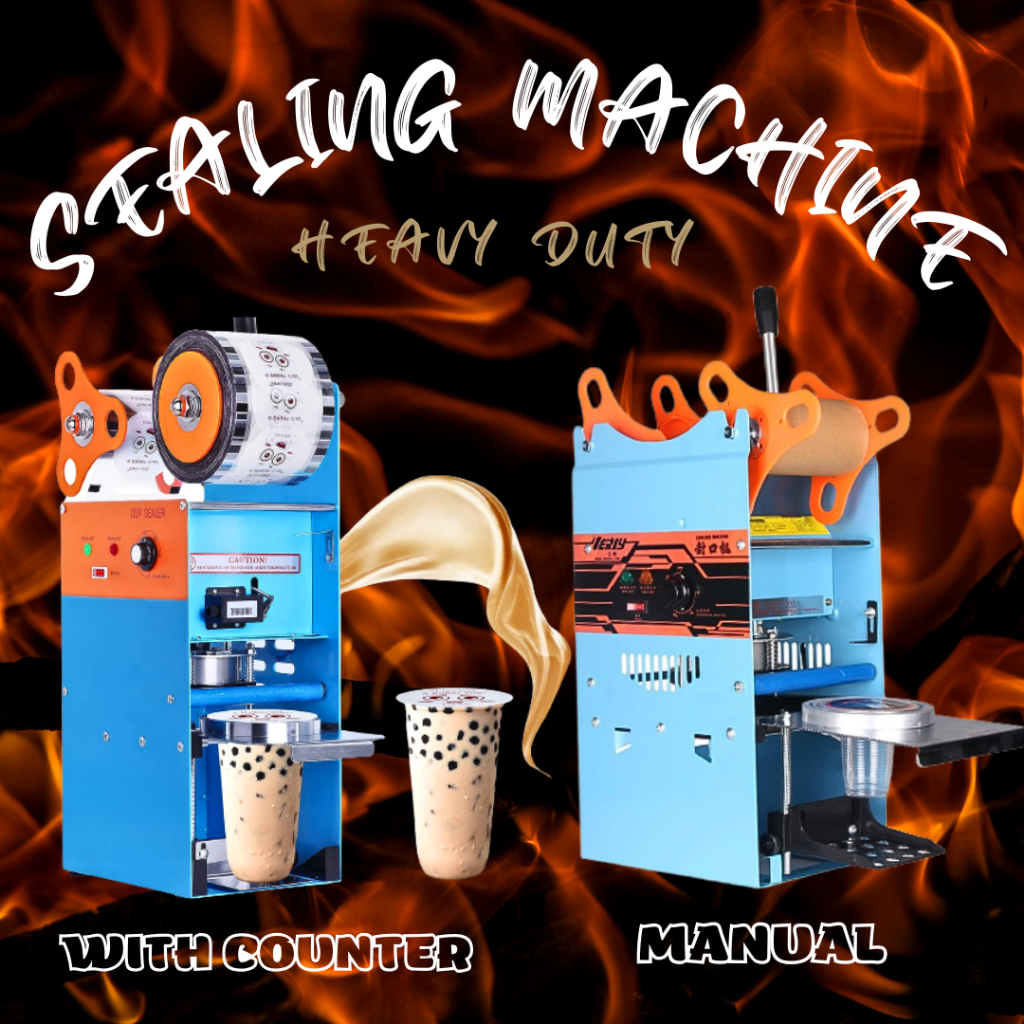 Heavy Duty Manual Cup Sealer Cup Sealing Machine Verly Coffee Boba ...