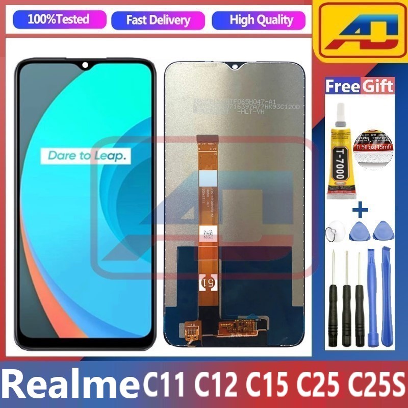 Realme C11 2020 2021 C2 C12 C15 C20 C21 C25 A15 A16 LCD LCD+ Display Screen assembly replacement ...