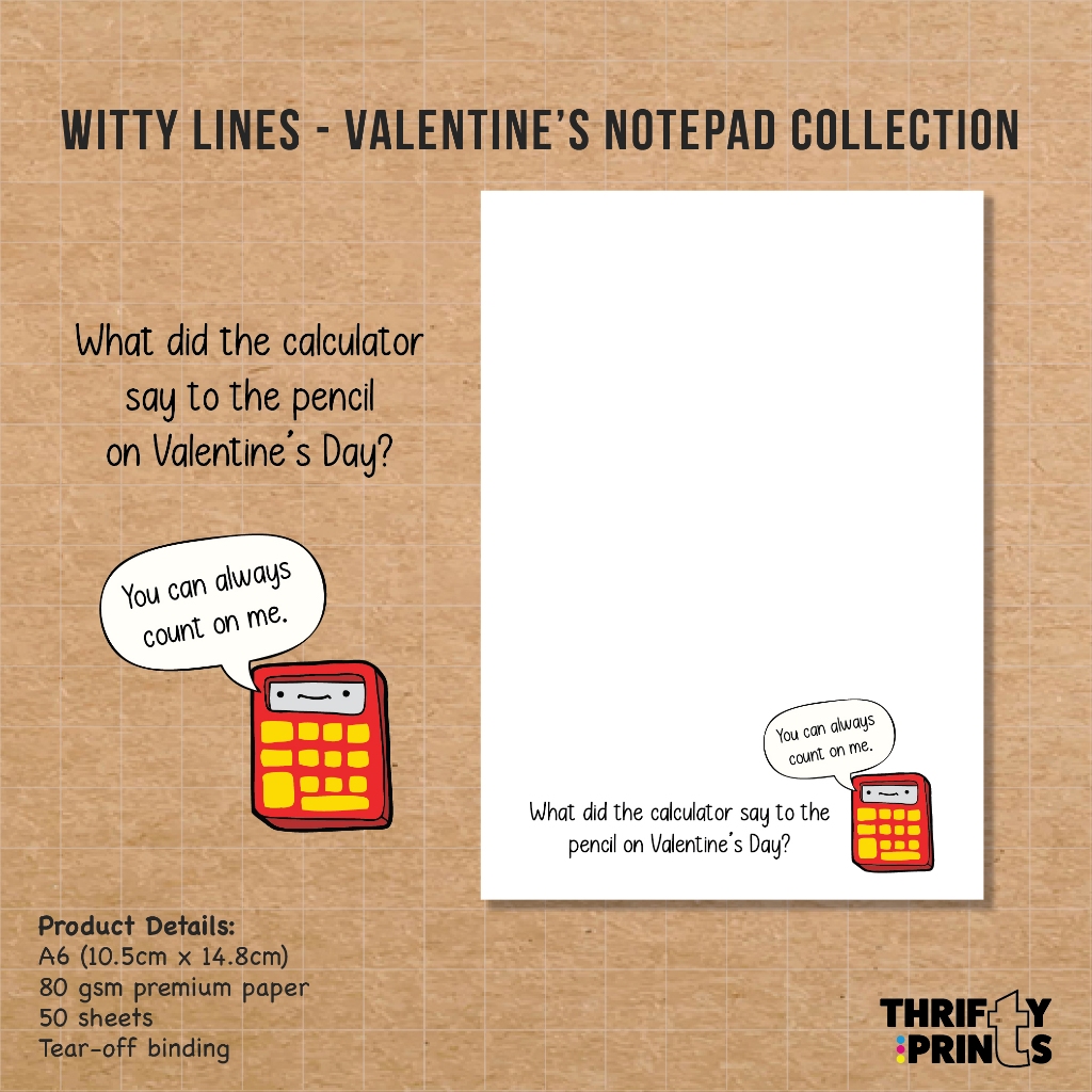 Witty lines - Valentine’s Notepad Collection | Shopee Philippines