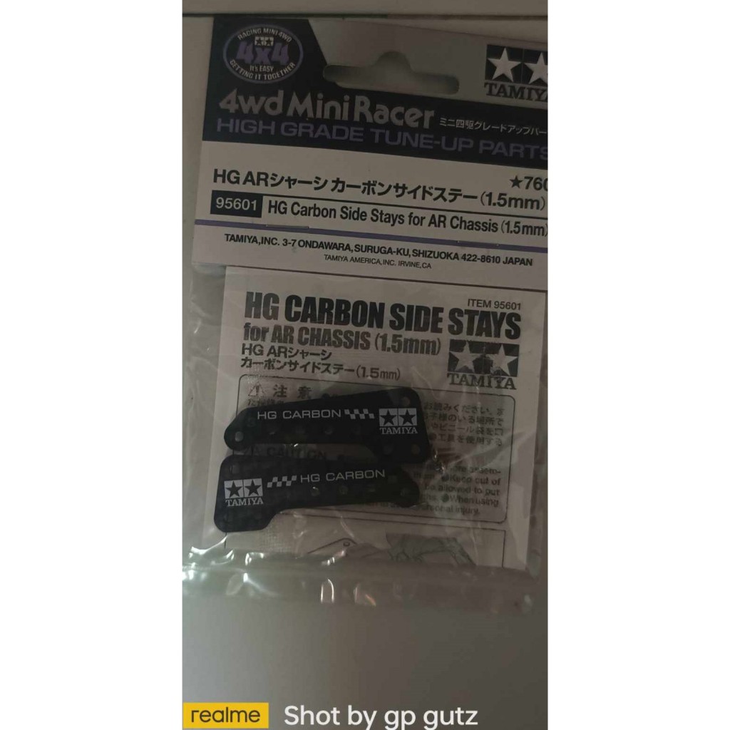 Tamiya 95601 HG Carbon Side Stays for AR Chassis (1.5mm) | Shopee ...