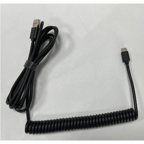 Mechanical Keyboard Data Cable Type-C to USB Coiled Spring Charging ...