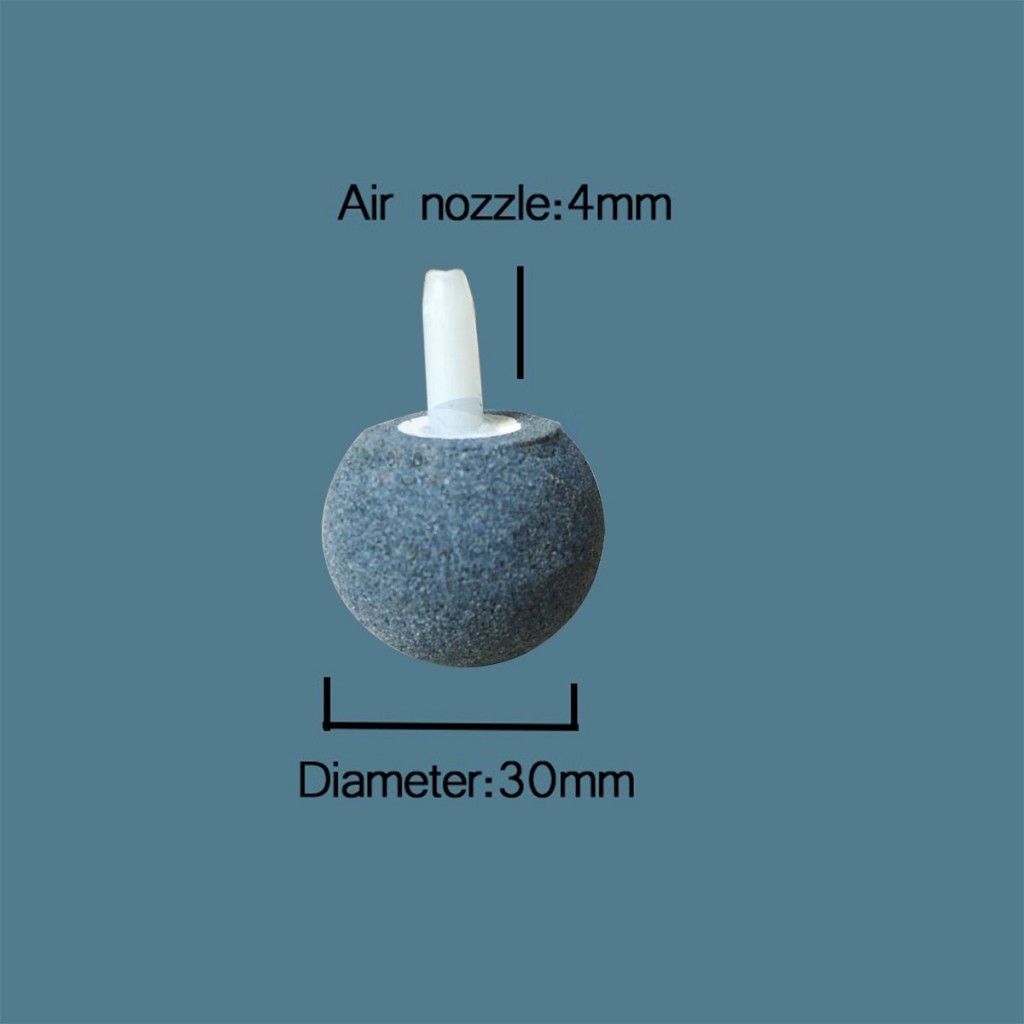 Round Air Bubble stone Aquarium Cylindrical Inflatable Stone Oxygen ...