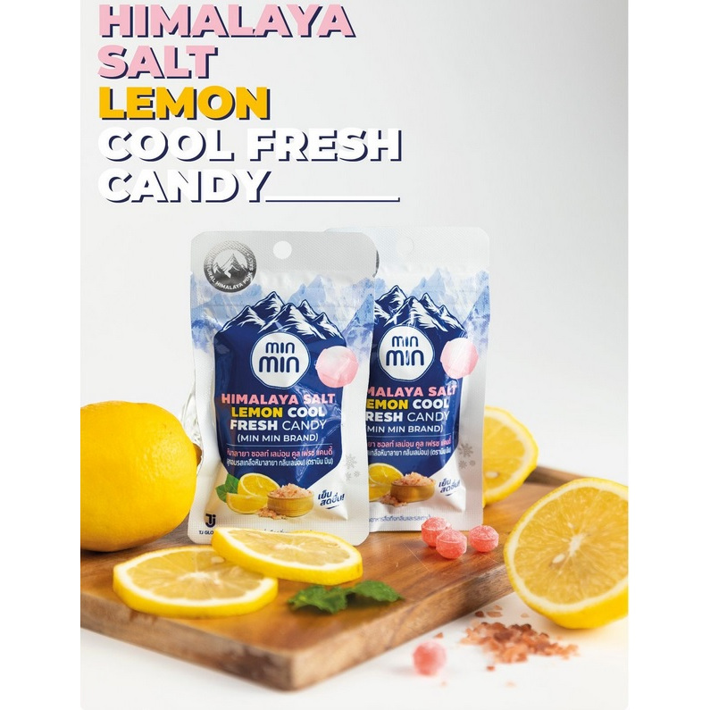 MIN MIN Himalaya Salt Lemon candy 21g | Shopee Philippines
