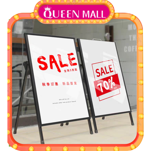 A Type Foldable Stand Signage / Floor Sign Sintra Board Menu Printing ...