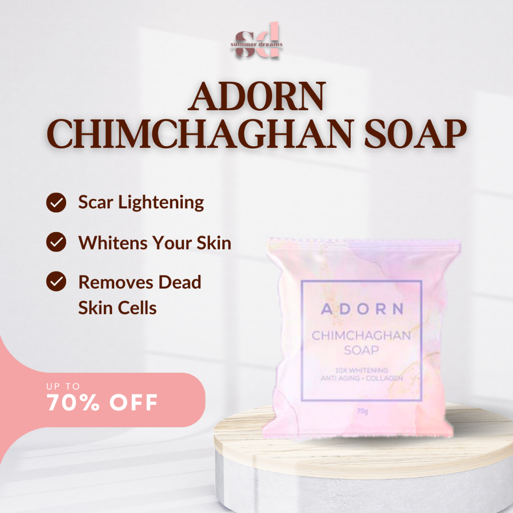 ADORN by Calmskin Chimchaghan Whitening Soap 70g | Shopee Philippines