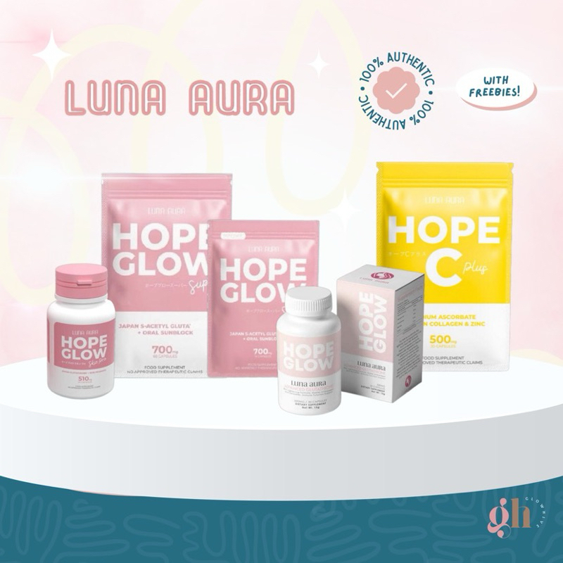 LUNA AURA HOPE GLOW ADVANCED GLUTATHIONE CAPSULE | SUPER MINI | SUPER ...