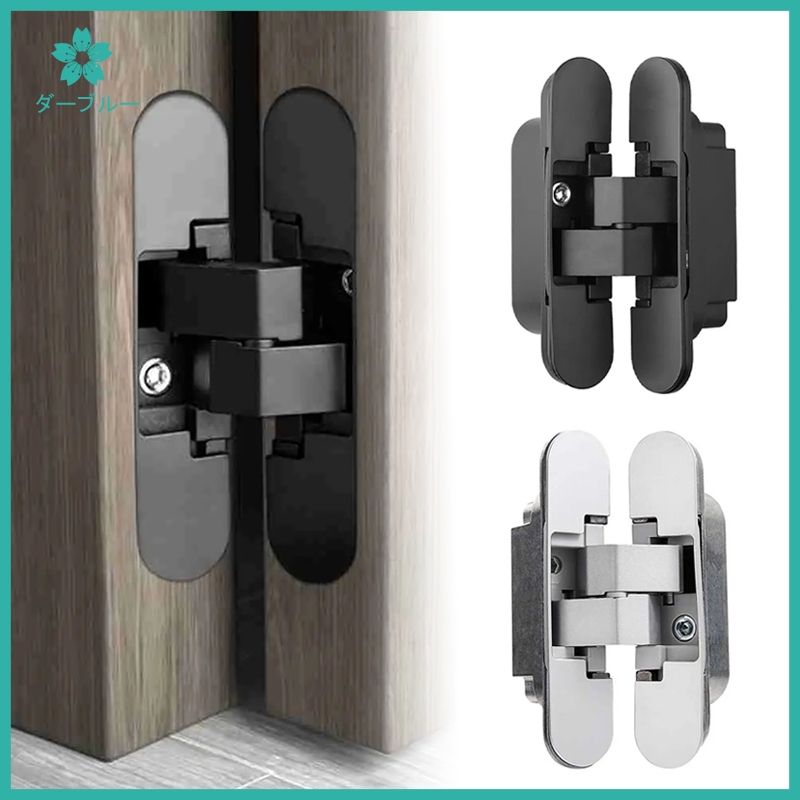 Invisible Hinges Zinc Alloy 180 Degree Swing Hinge Hidden Door Hinges ...