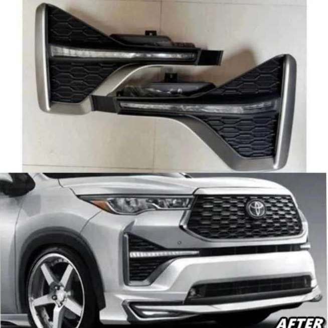 TOYOTA INNOVA ZENIX 2023 2024 FOG LAMP COVER [ DRL ] DAY TIME RUNNING ...