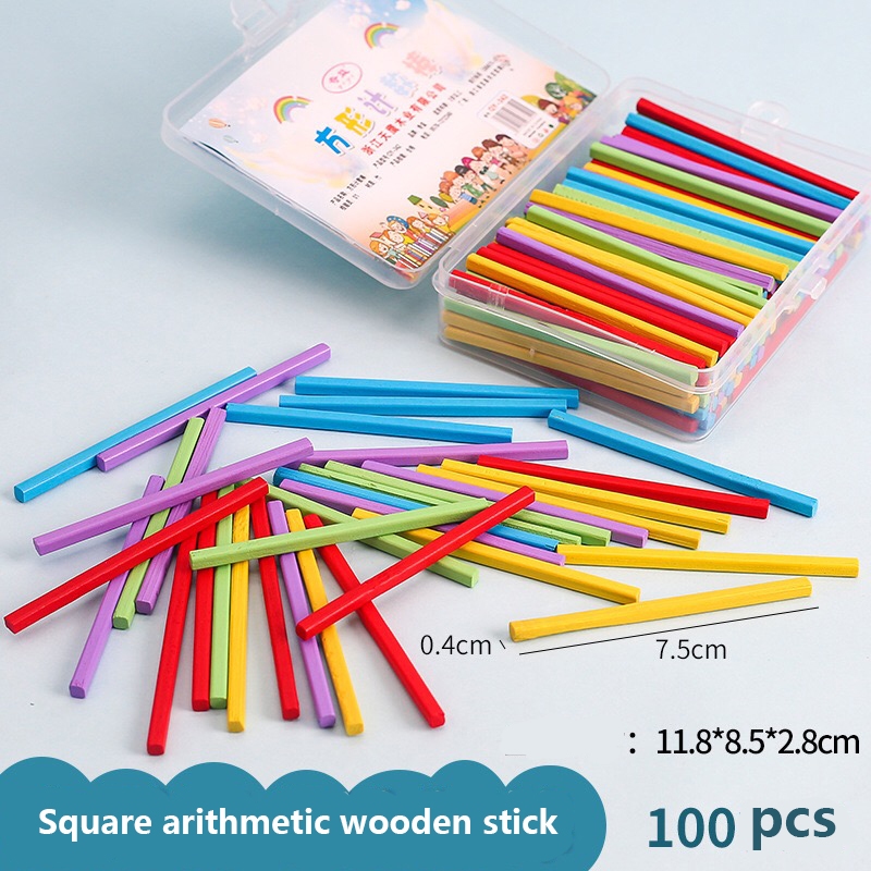 Children's arithmetic teaching tool wooden stick Student Mathematics ...