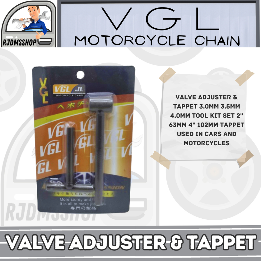 Rjdmsshop01 Valve Adjuster & Tappet Tool Kit Set 2" 63Mm-4" 102Mm ...