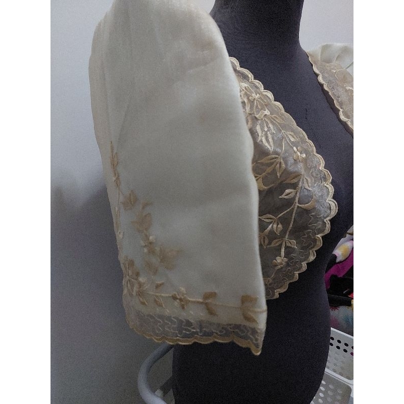 Embroided bolero Beige | Shopee Philippines