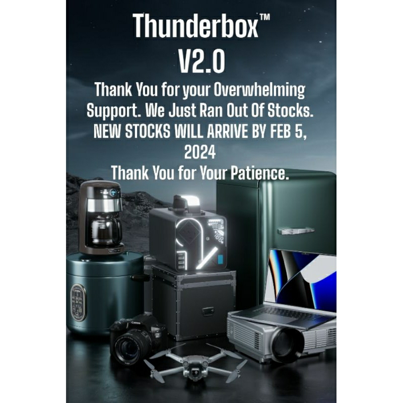 Power Station ThunderBox V2.0 400w 90,000mah (surge 800w) 288Wh ...