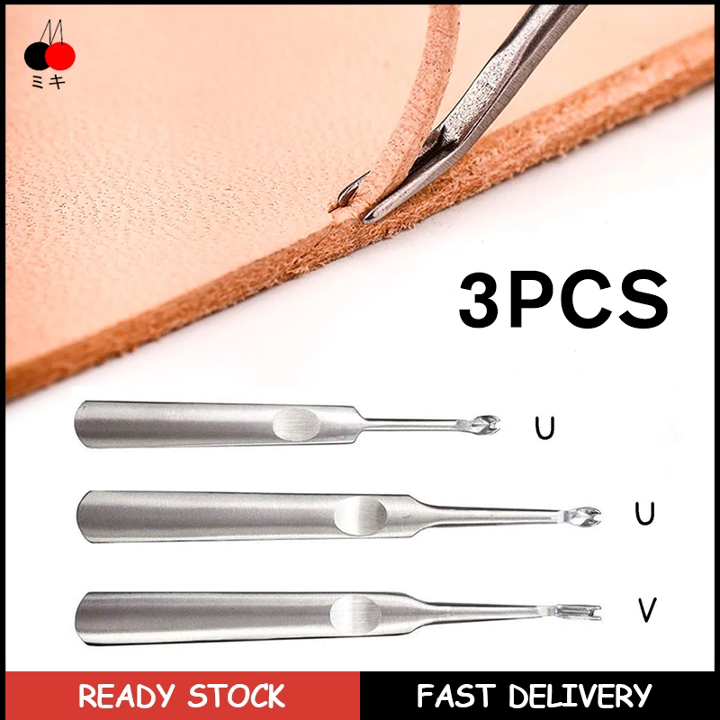 Leather Beveler Tool Leathercraft Stitching Groover & Edge Beveler Kit ...