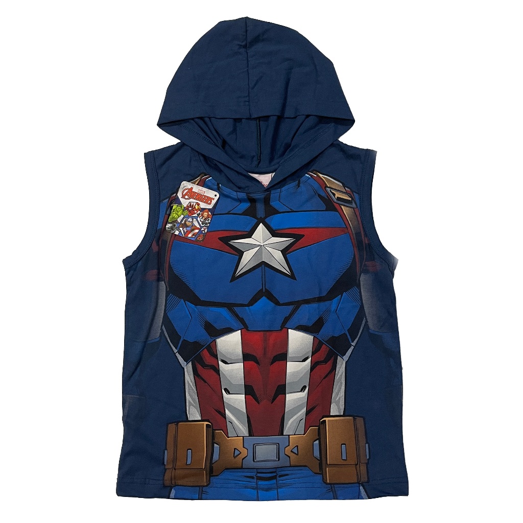 Disney Marvel Avengers Captain America Body Costume Boys Kids Thor Navy ...