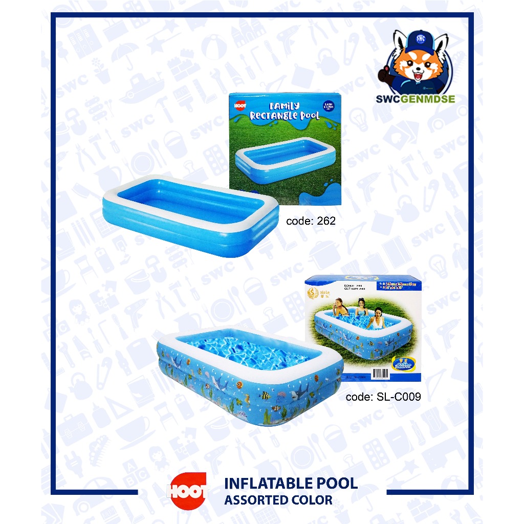 HOOT Inflatable Pool | Family Rectangular Pool | Swimming Pool | Shopee ...