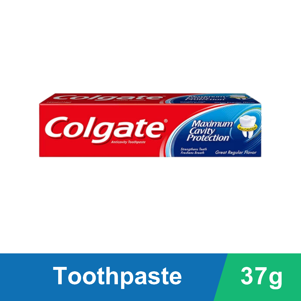 Colgate Maximum Anti-Cavity Protection Regular Flavor 37g Tube | Shopee ...