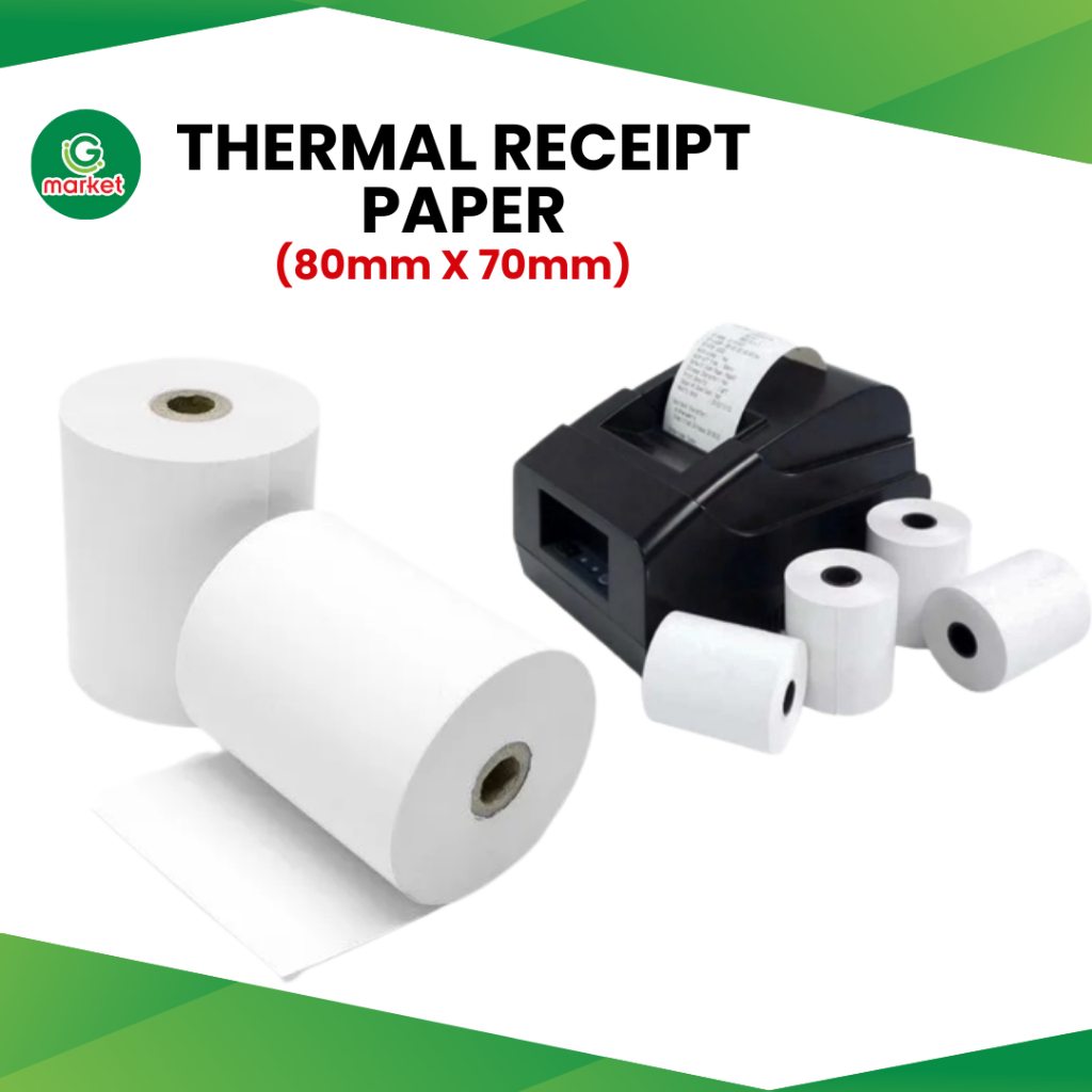 POS Receipt Thermal Paper 80mm x 70mm(80X70) POS PRINTER/THERMAL ...