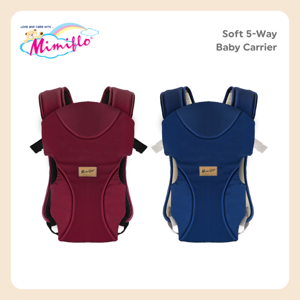 Mimiflo Soft 5-Way Baby Carrier | Shopee Philippines