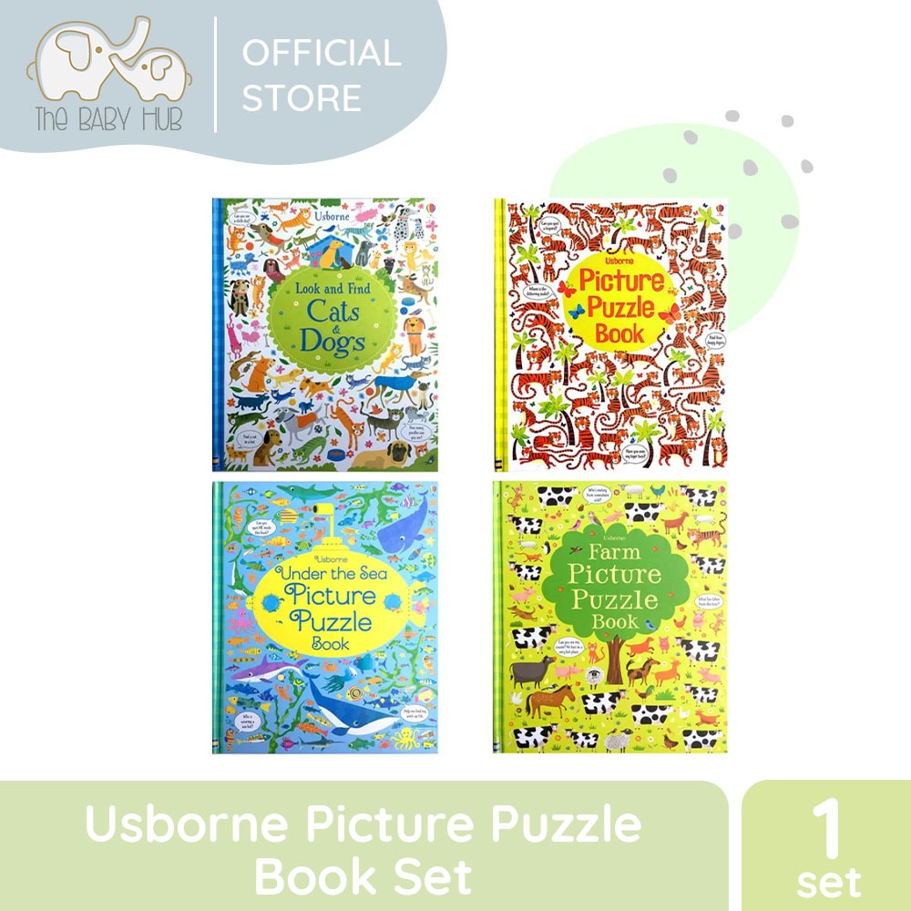 Usborne Picture Puzzle Book Set | Shopee Philippines