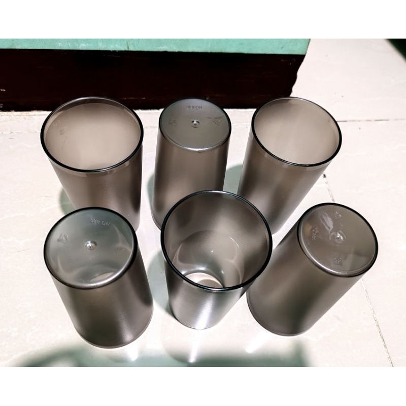 6pcs/Set Jollibee Baso Black Baso Transparent Cup | Shopee Philippines