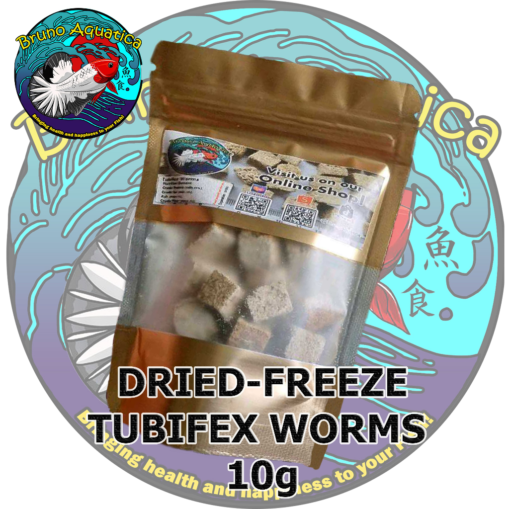 Dried Freeze Tubifex worm 10g & 20g | Guppy Fish | Cichlid | Molly ...