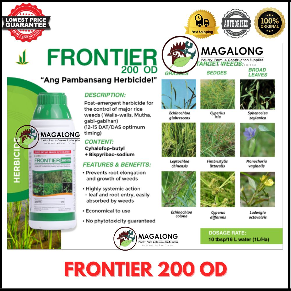FRONTIER HERBICIDE 200 OD - BISPYRIBAC-SODIUM CYHALOFOP-BUTYL Like ...