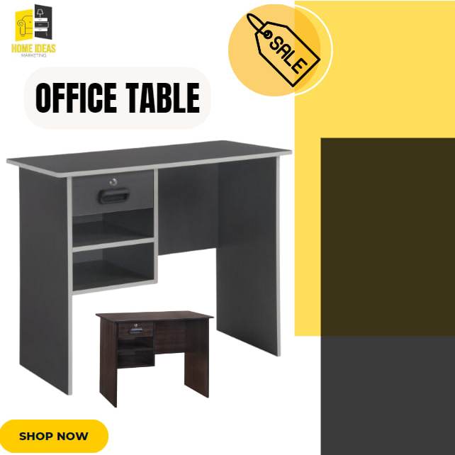 ED - 2025 WENGE (OFFICE TABLE) DARK GRAY | Shopee Philippines
