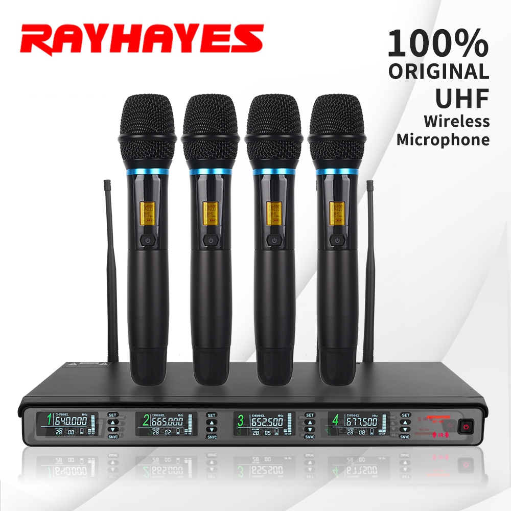 RAYHAYES professional wireless microphone all metal handheld wireless ...