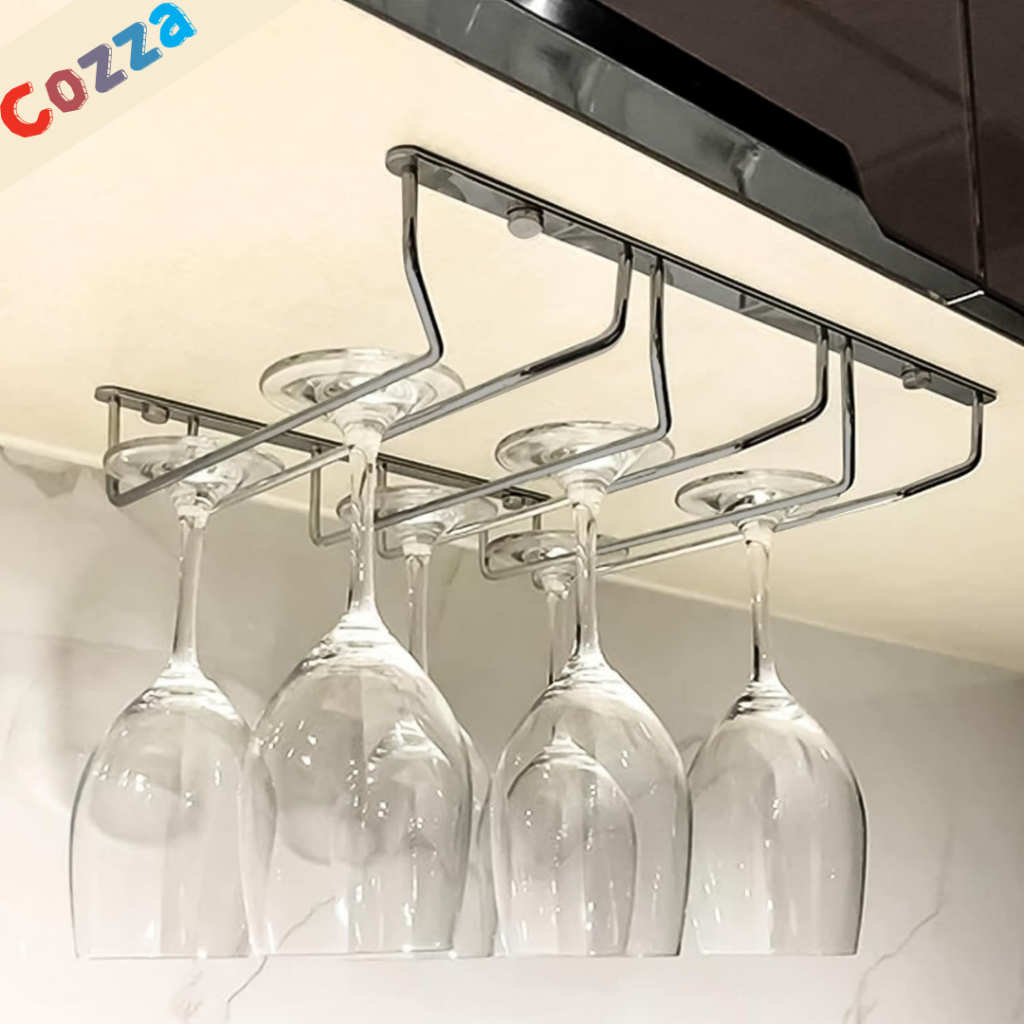 Wine Glass Holder Stainless Steel 27cm Wine Glass Hanging Rack Upside ...