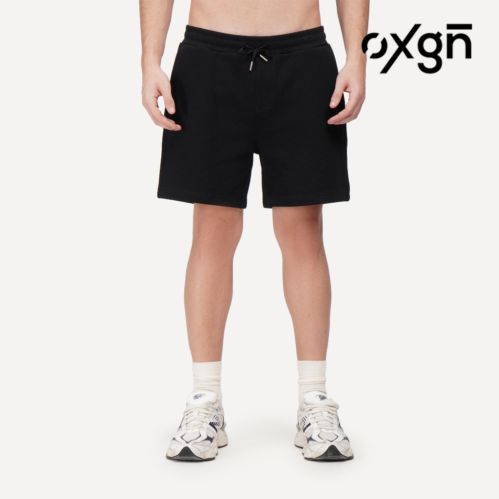 OXGN Urban Fit Textured Knit Shorts For Men (Ebony/Mocha) | Shopee ...