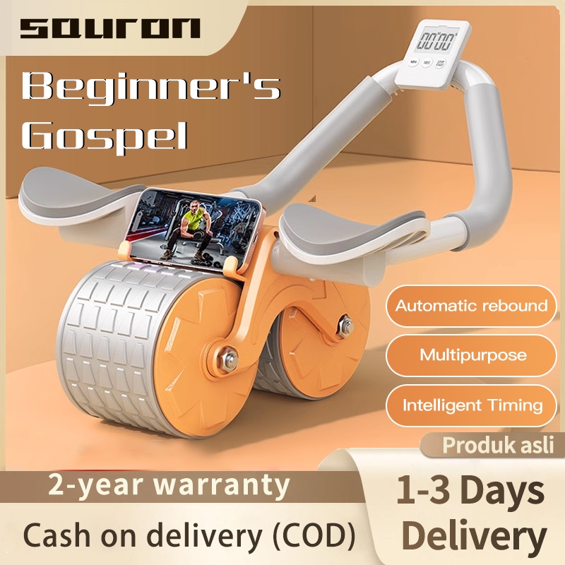 Beginner abdominal exercise machine health wheel supports resilient ...