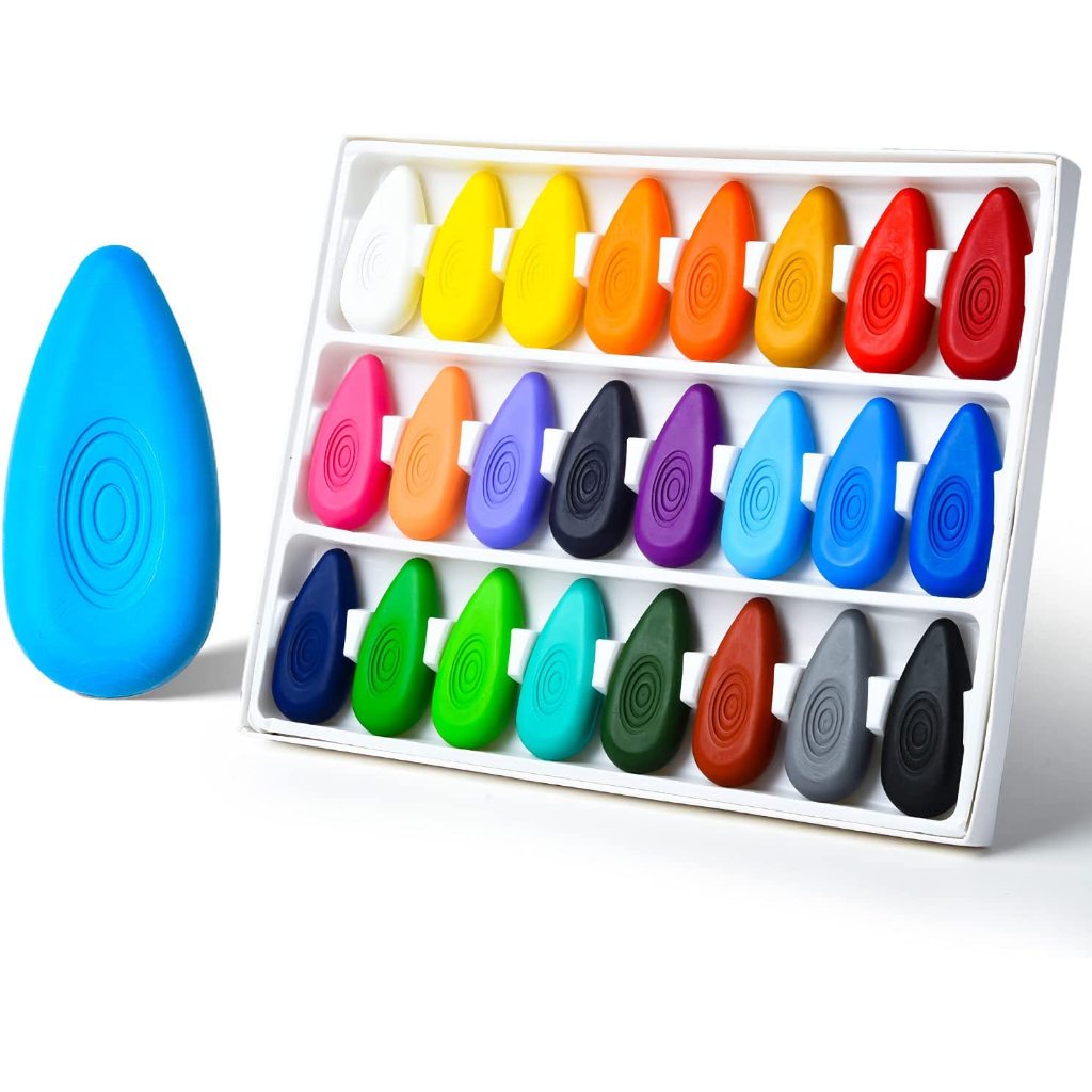 12 24 36 color Oval Crayon Safe non-toxic washable drawing pen School ...