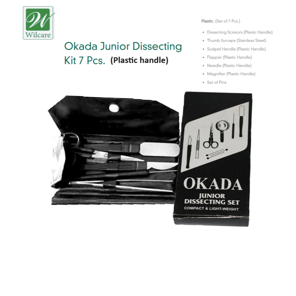 OKADA DISSECTING SET 7PCS PLASTIC HANDLE ~ Nursing Medical Student ...