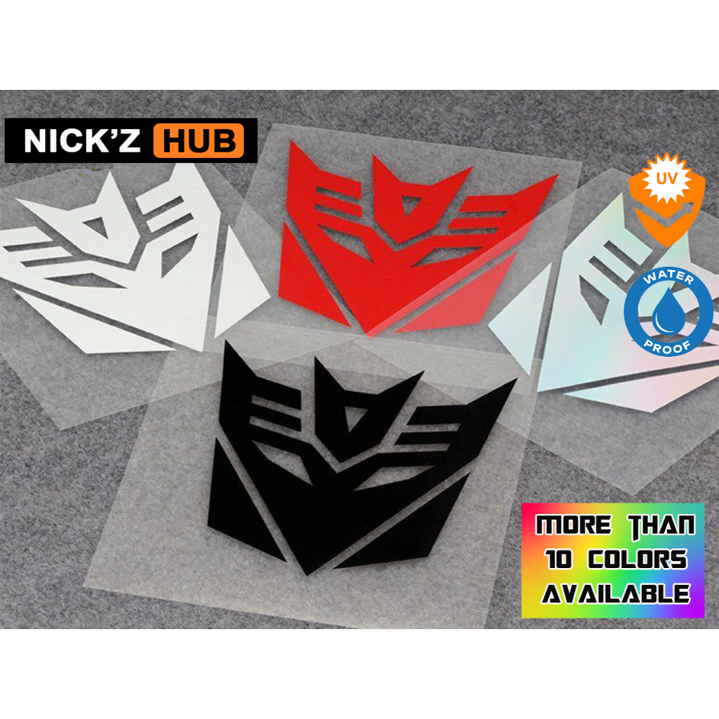 Decepticon Transformers Sticker Vinyl Decal for car, motor, pc, laptop ...