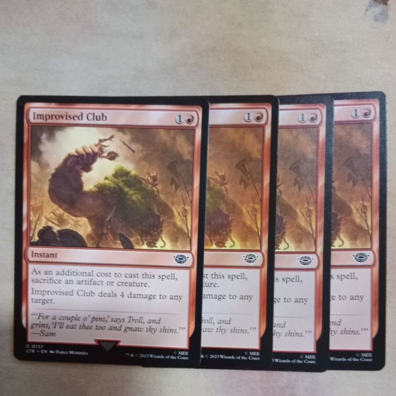 Improvised Club (LOTR) Set 4 Pieces | Shopee Philippines