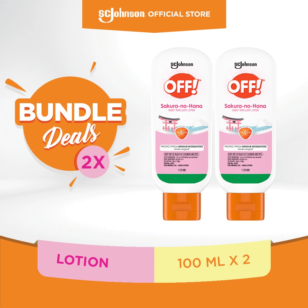 OFF Sakura-No-Hana Mosquito Repellent Lotion 100ml Twin | Shopee ...